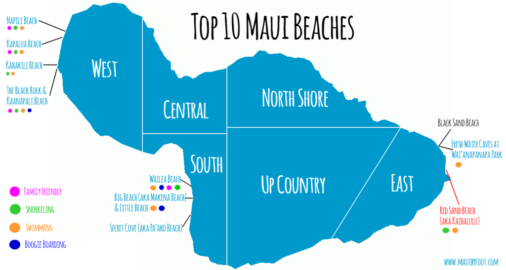 Top 10 Maui Beaches - Maui by Foot